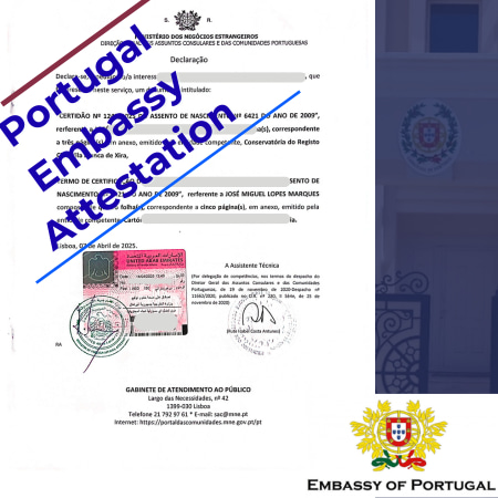 Portugal Embassy Attestation UAE